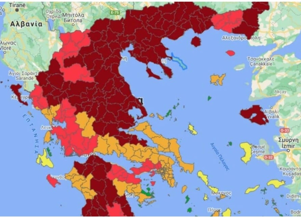 Στο «βαθύ κόκκινο» η Αιτωλοακαρνανία– Οι αλλαγές στον επιδημιολογικό ...